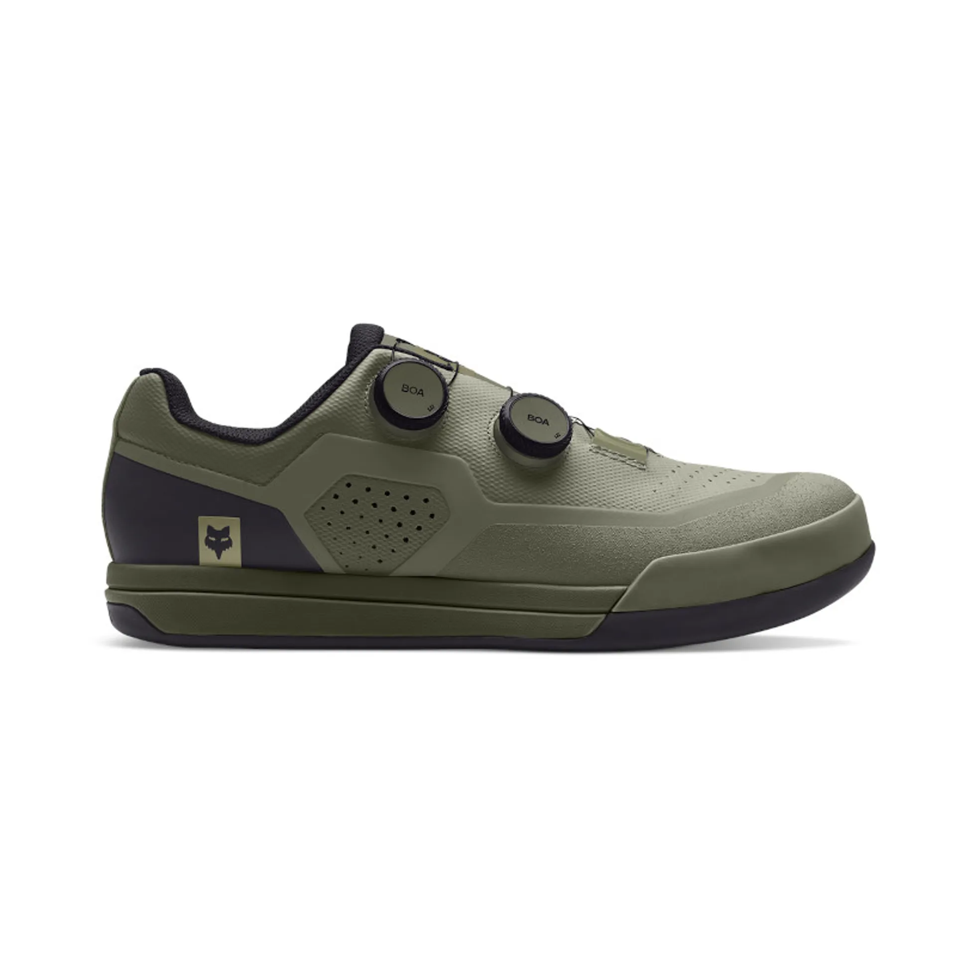 Fox Union BOA Clipless Mountain Bike Shoe in Olive Green