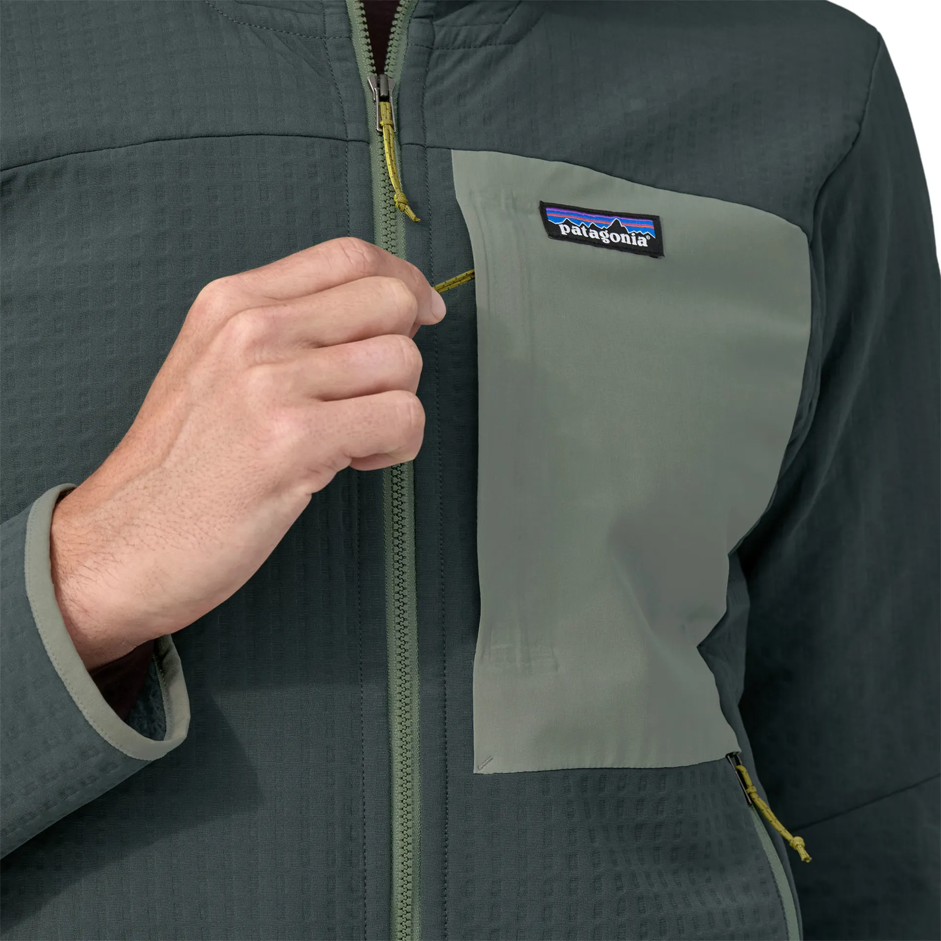 Patagonia R2 TechFace DWR Coated Softshell Jacket in Forge Grey
